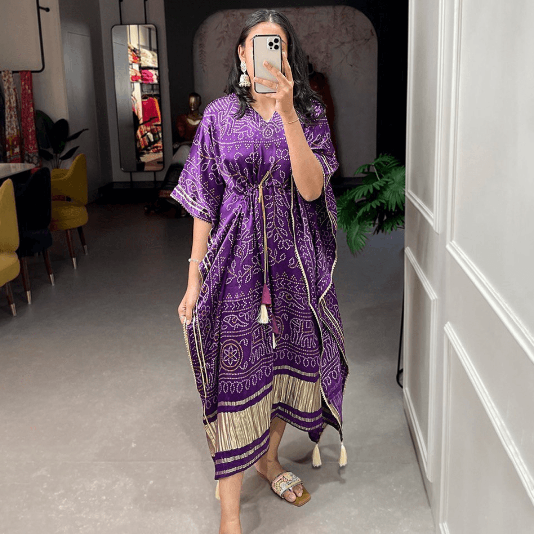 Bandhani Purple Print – amland